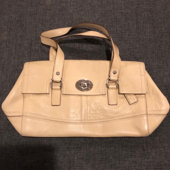 Coach | Bags | Authentic Beige Coach Shoulder Bag | Poshmark